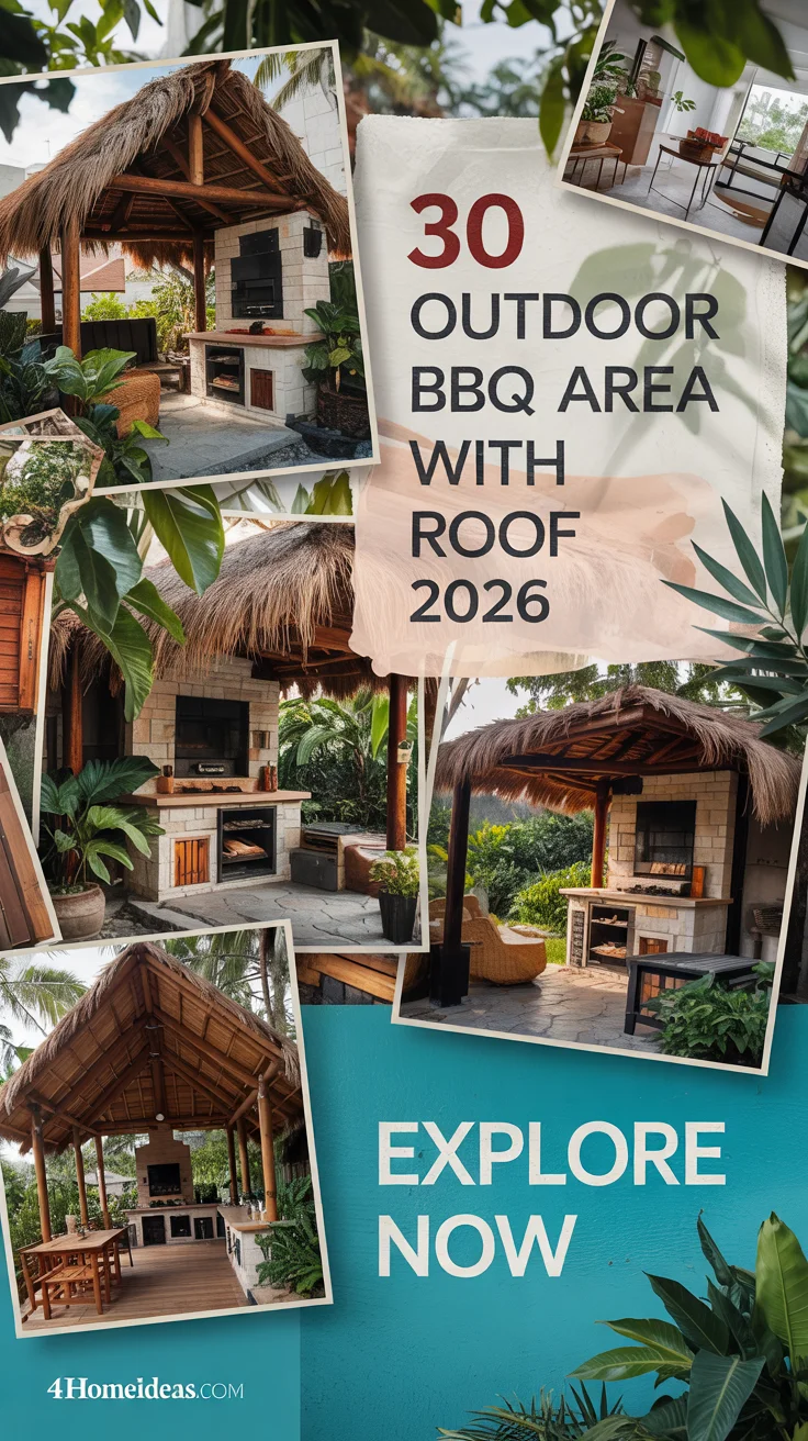 Outdoor BBQ Area With Roof 2026 – Best Design Ideas, Trends & Inspiration