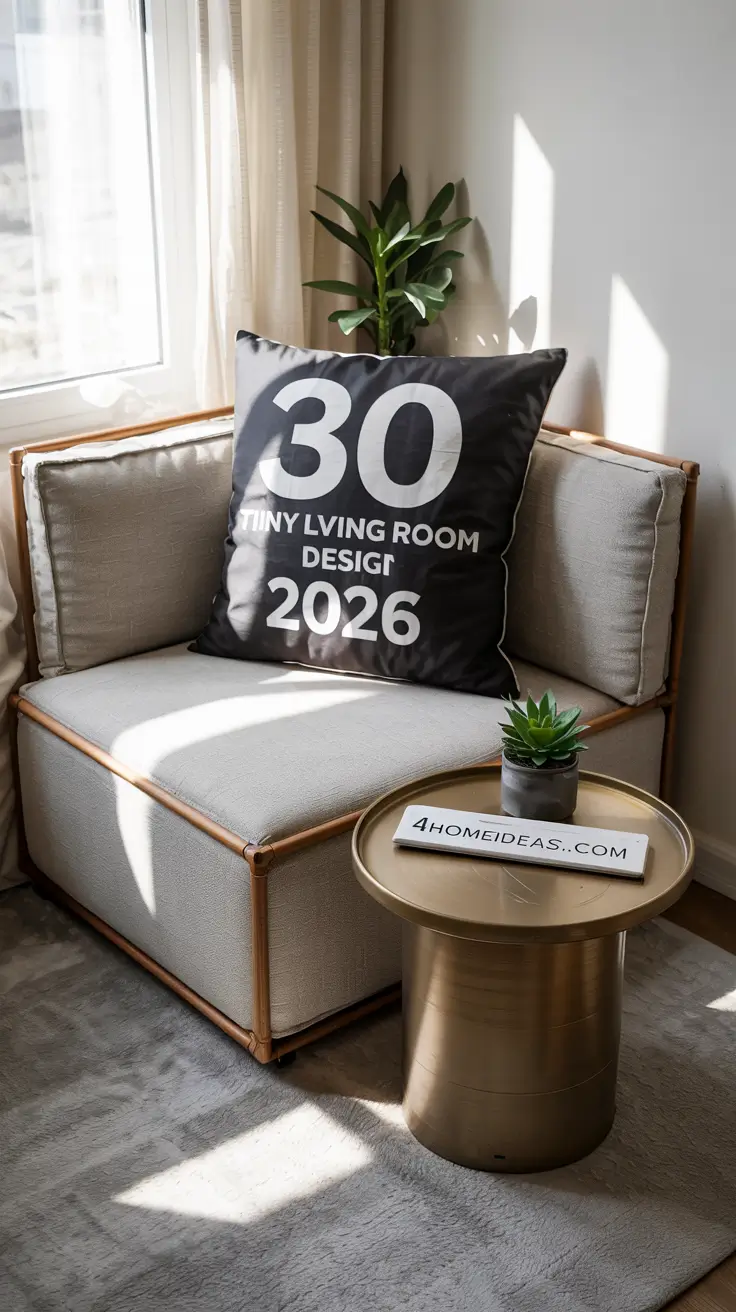 Tiny Living Room Design 2026 – Cozy, Modern & Space-Saving Ideas